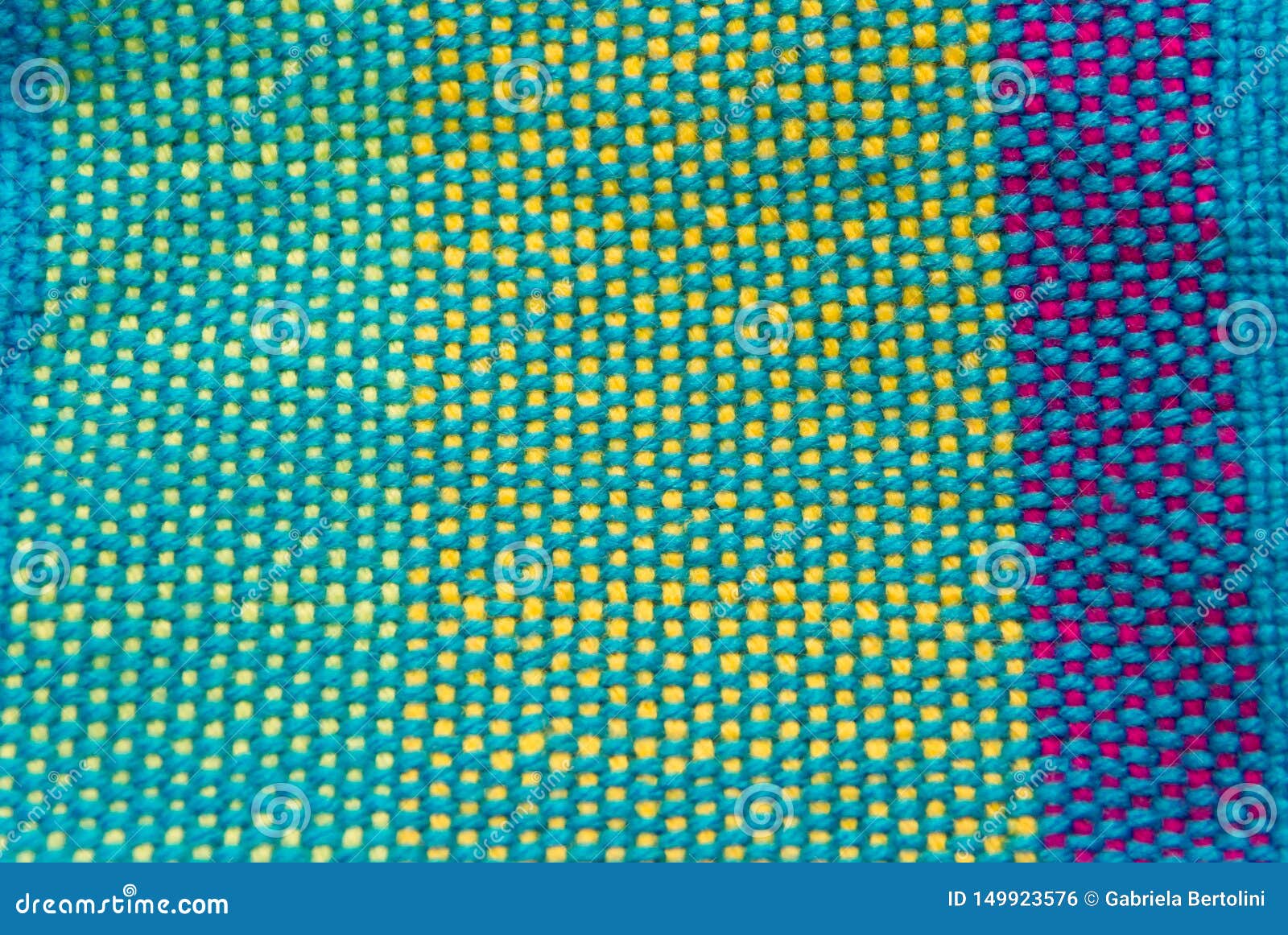 Colorful Background Texture of Weaving on Loom Stock Photo - Image of ...
