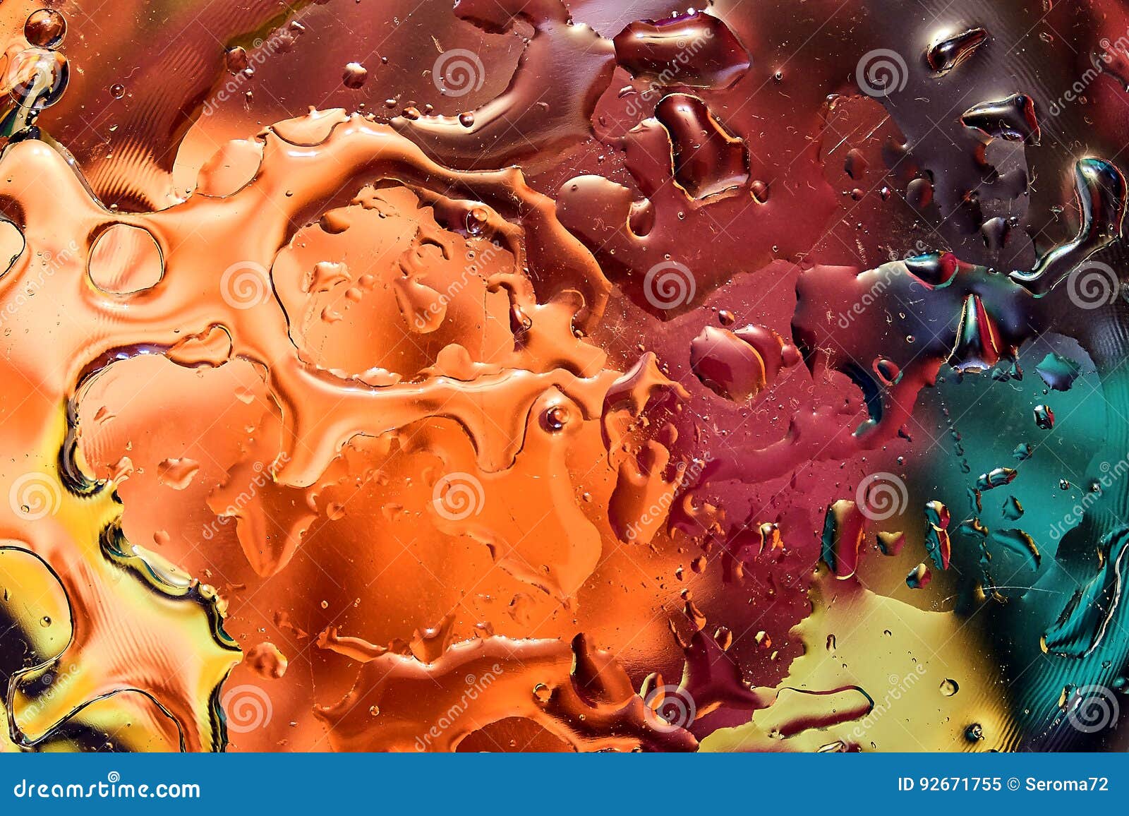Colorful Background from Water Drops Stock Image - Image of effect ...