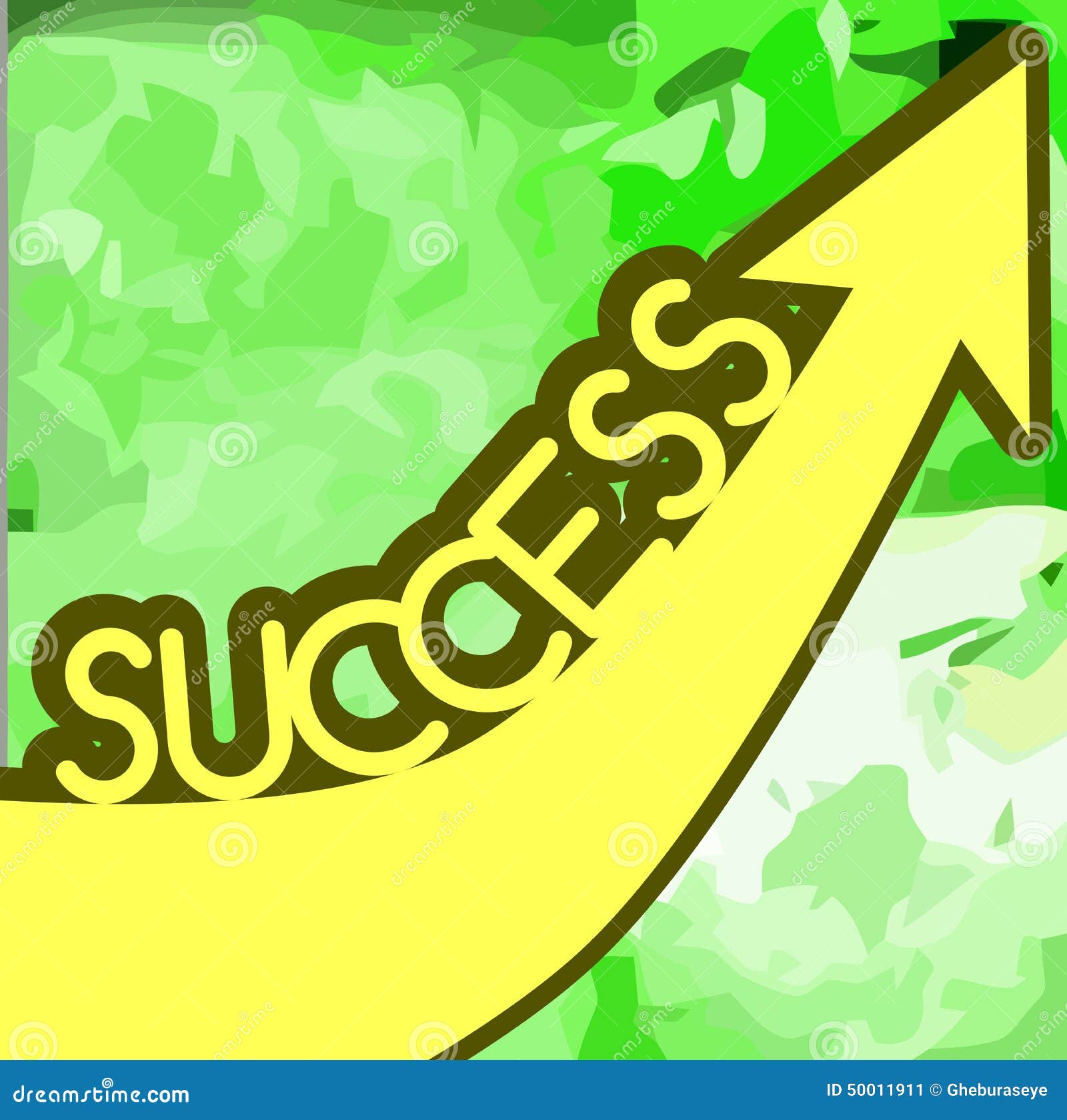 Colorful Background with Word Success Stock Illustration - Illustration ...