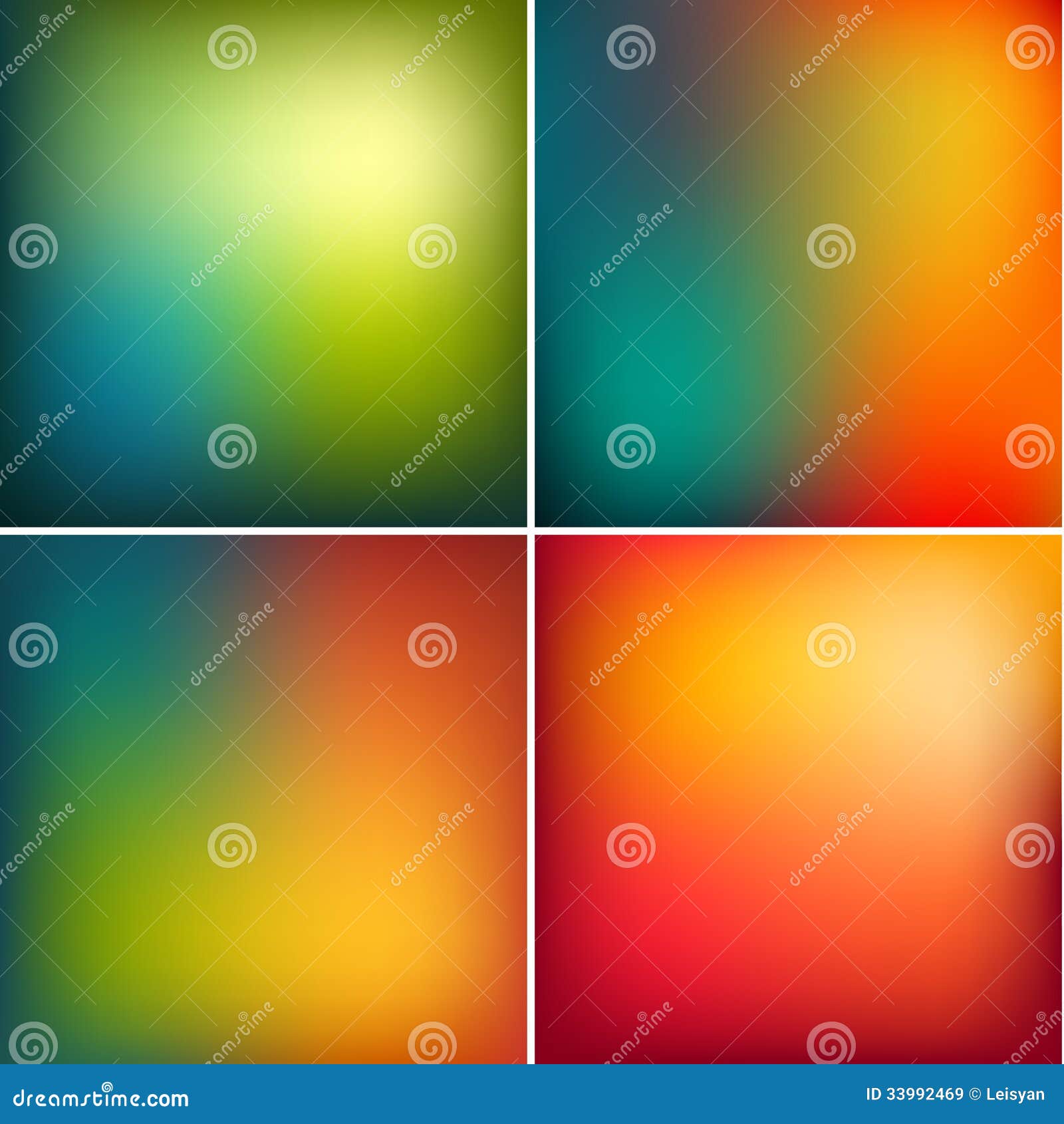 Colorful backgrounds set stock vector. Illustration of colorful - 33992469