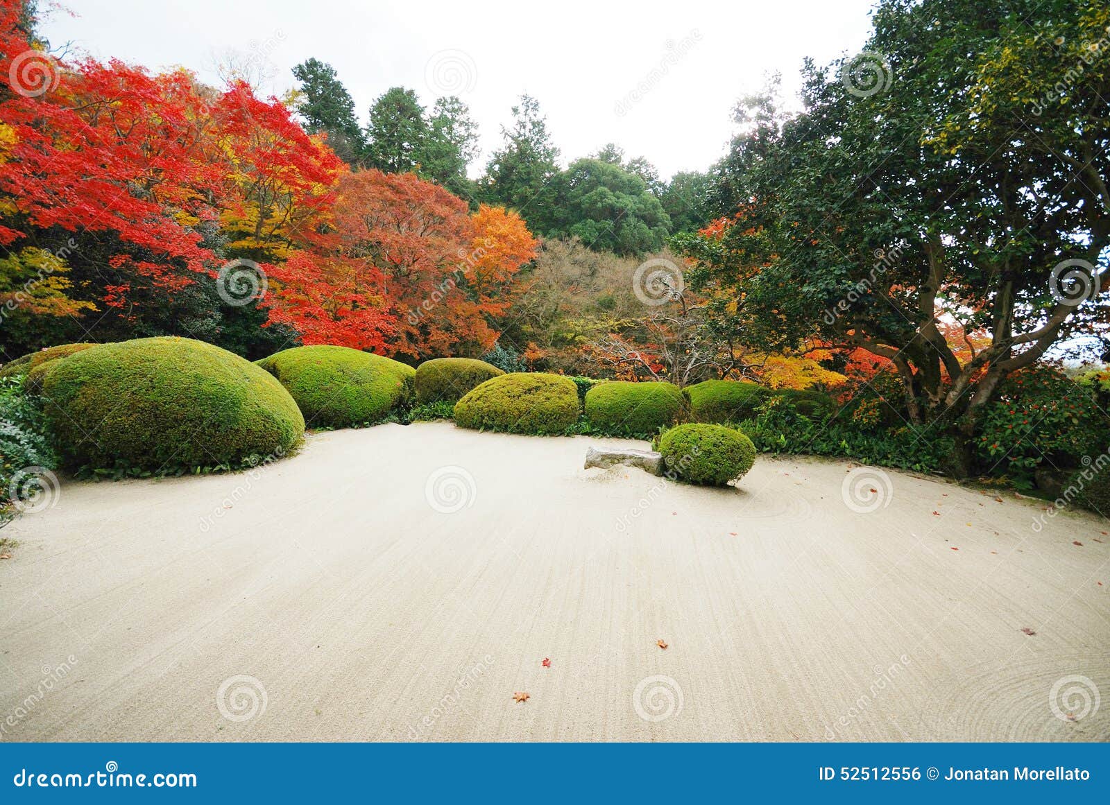 Colorful Backyard Garden of Buddhist Temple Stock Photo - Image of ...