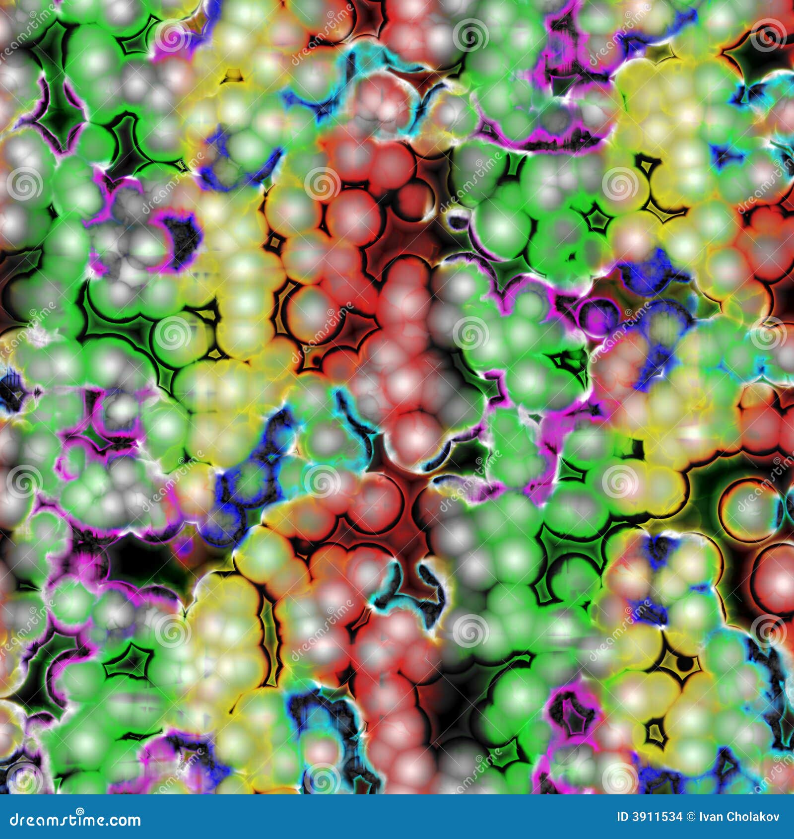 Colorful bacteria stock illustration. Illustration of macro - 3911534
