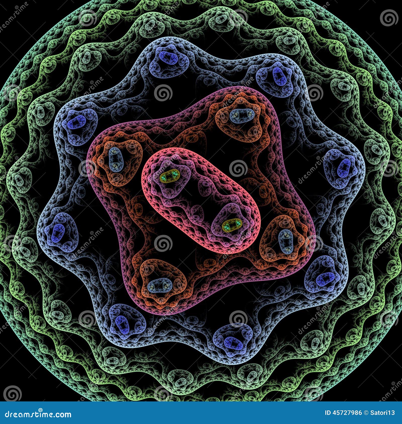 Colorful bacteria stock photo. Image of organic, cancer - 45727986