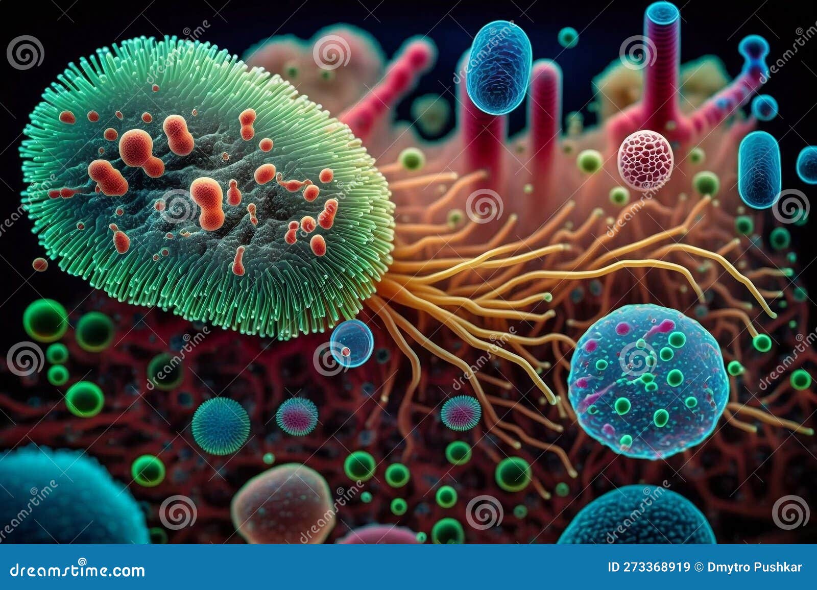 Bacteria in Human Body Under Microscope. Ai Generative Stock ... Bacteria in Human Body Under Microscope. Ai Generative Stock ...
