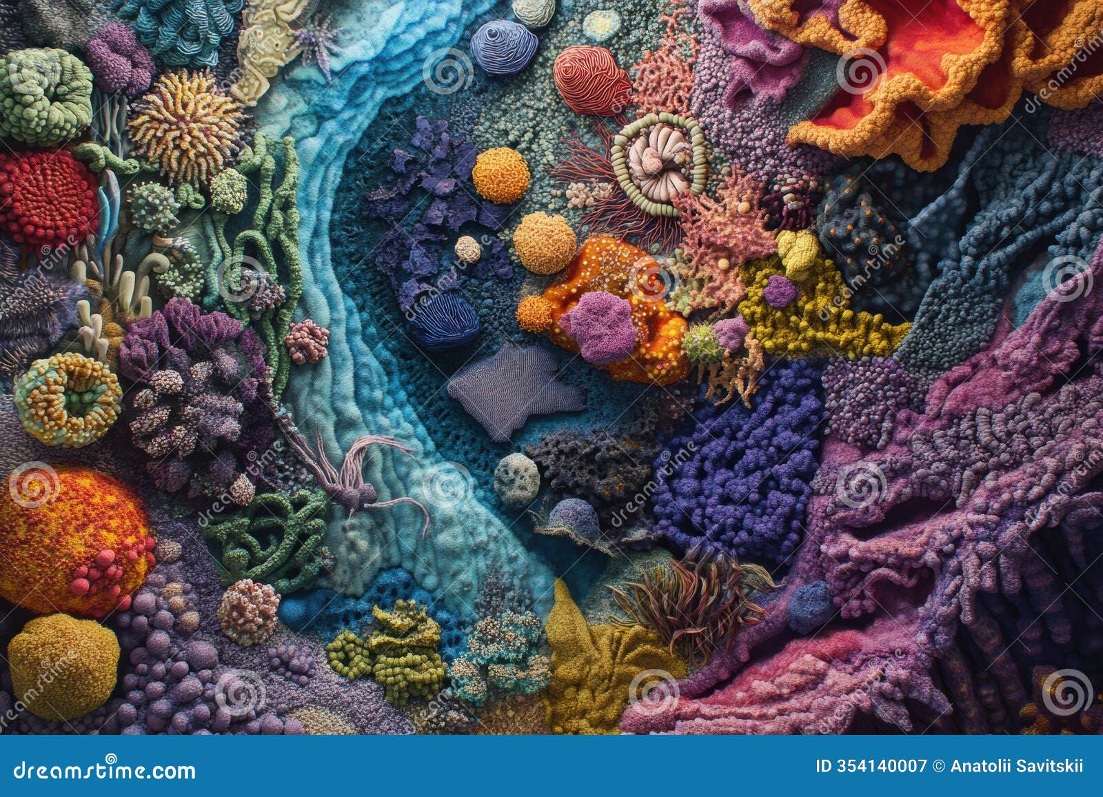 Bacteria Forms and Textures Create Vibrant, Microcosmic Landscape with ...