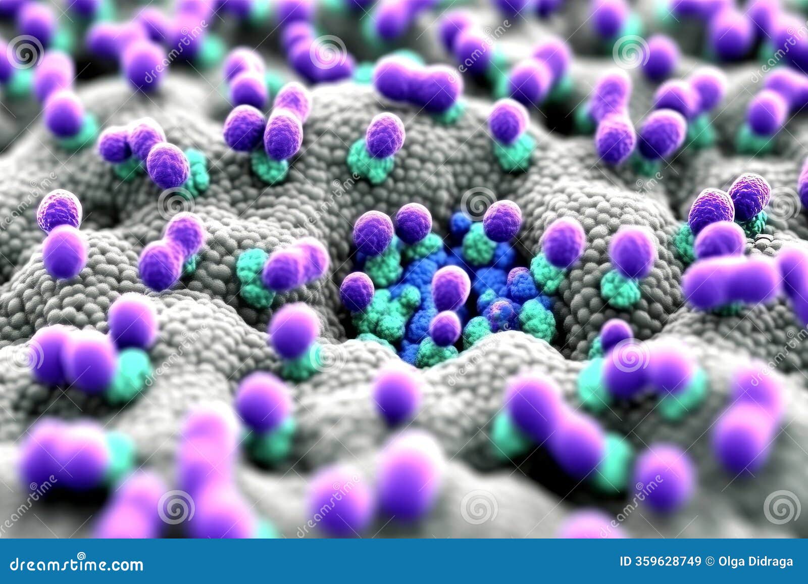 Colorful Bacterial Colonies Growing on Lumpy Surface Stock Image ...
