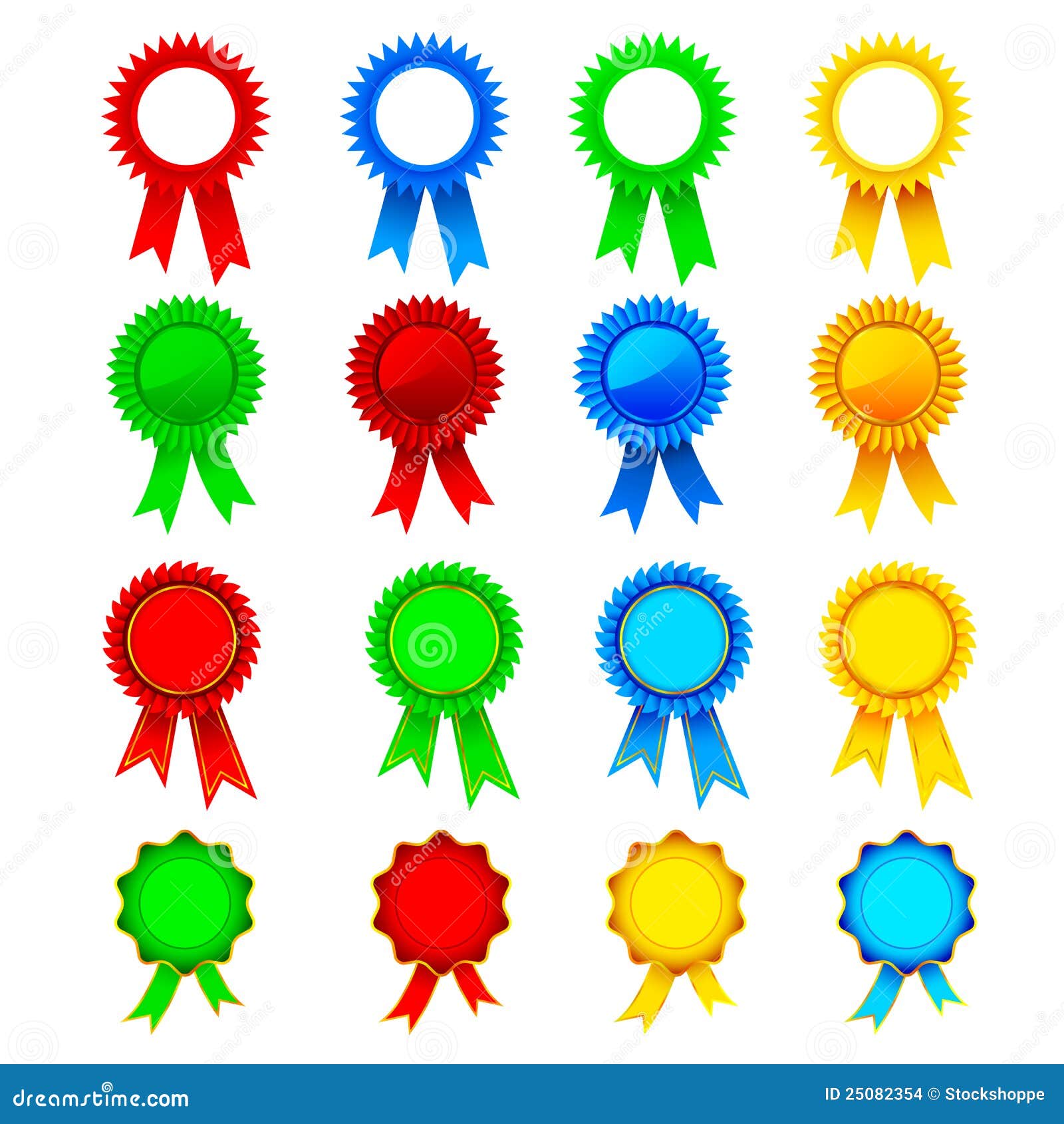 Colorful Badge stock vector. Illustration of insignia - 25082354