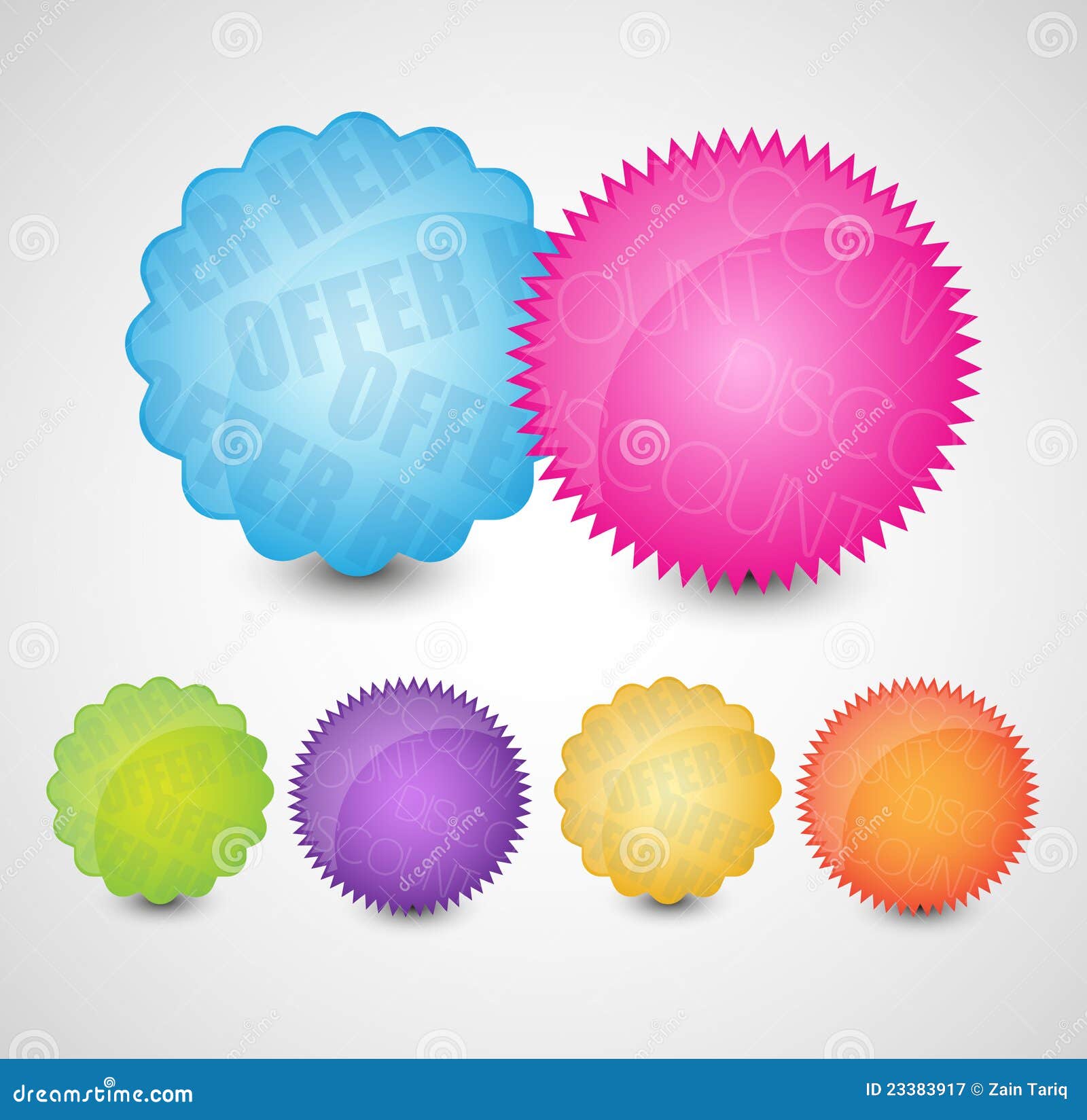 Colorful Badges and Stickers Stock Vector - Illustration of label ...