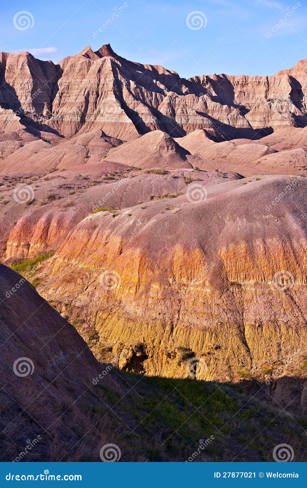 Colorful Badlands Formations Stock Image - Image of place, buttes: 27877021