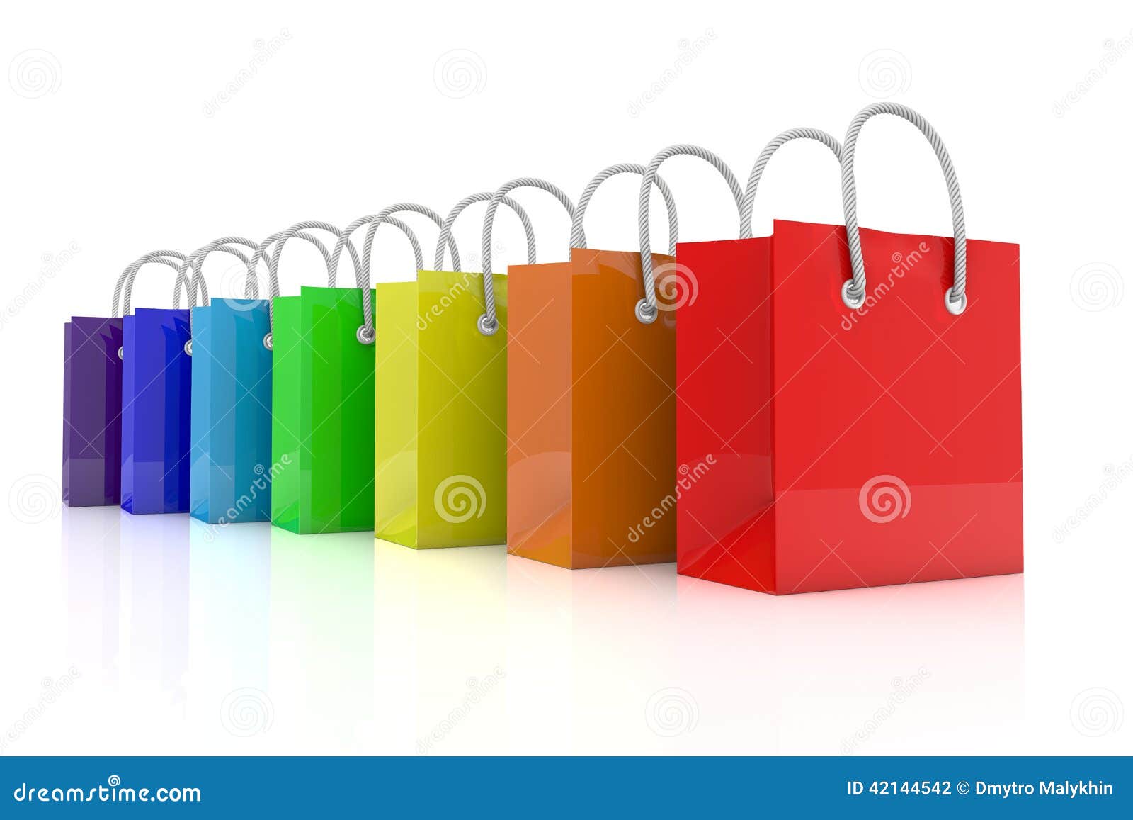 Colorful bags stock illustration. Illustration of retail - 42144542