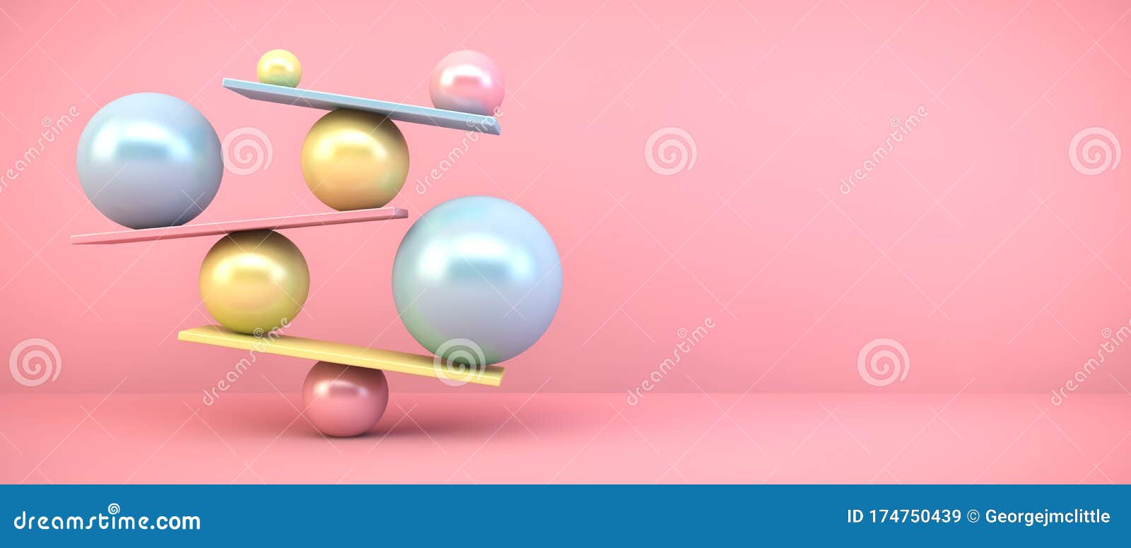Colorful balancing balls stock illustration. Illustration of balance ...