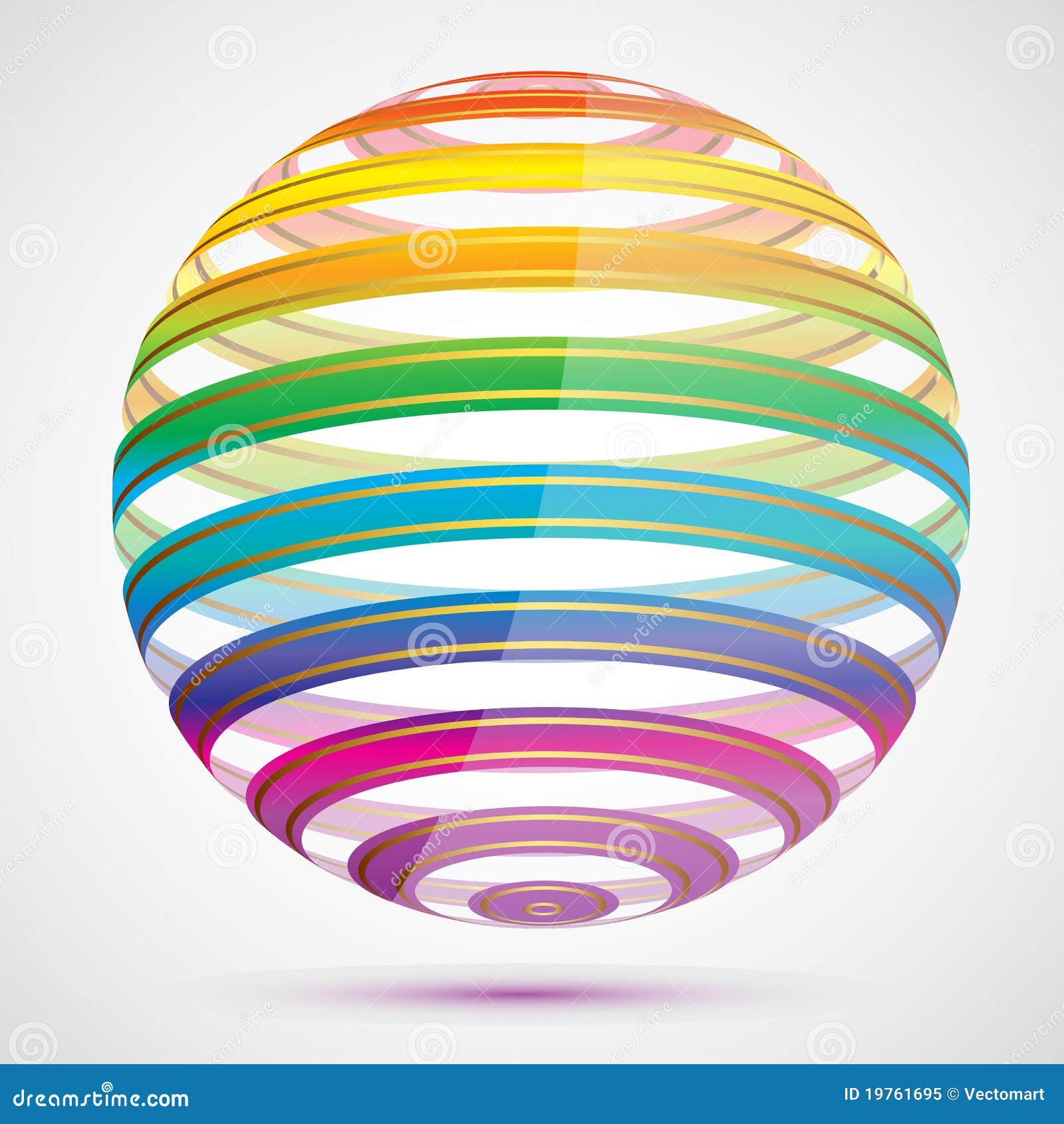 Colorful Ball stock illustration. Illustration of abstract - 19761695