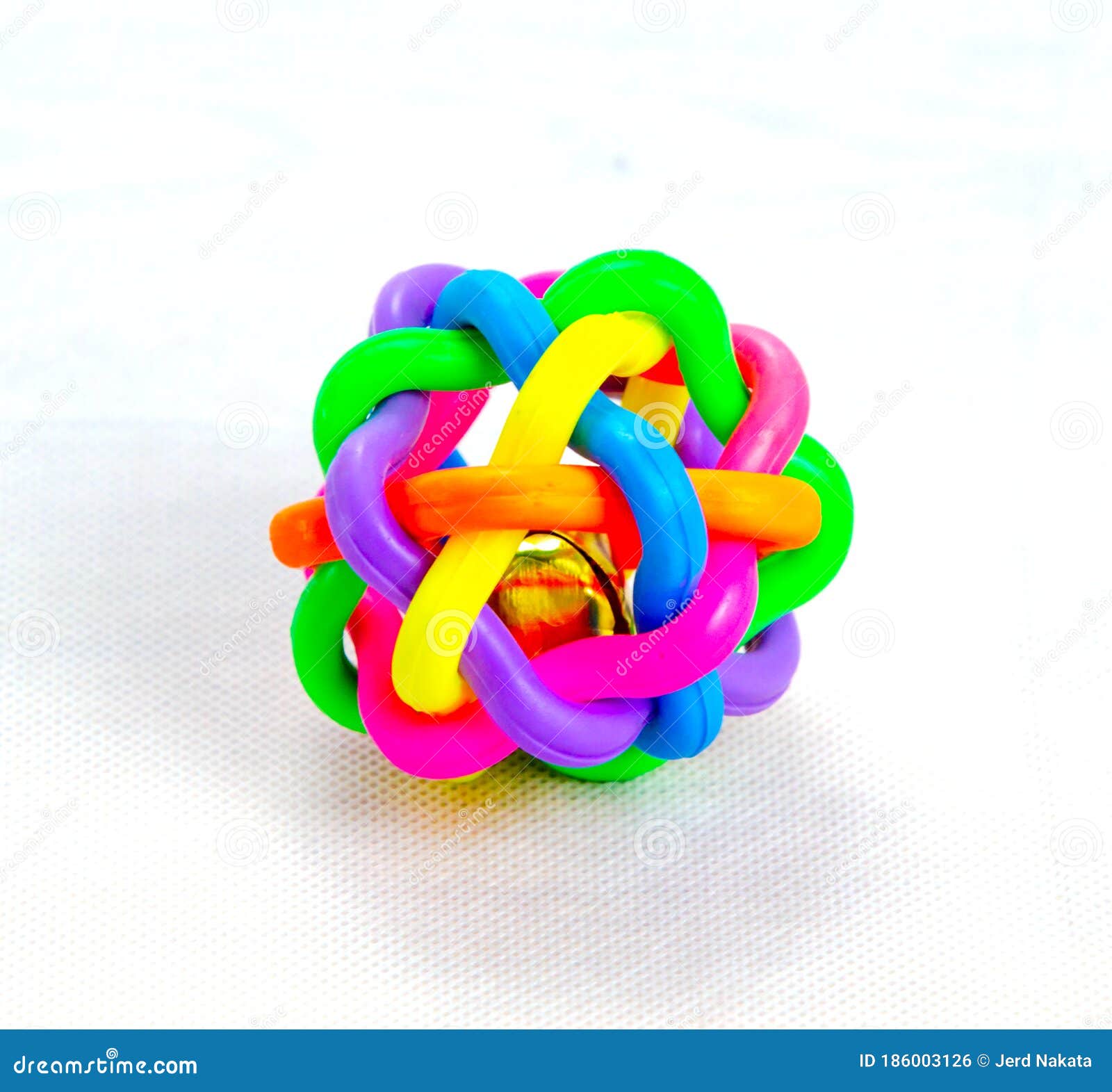 Colorful Ball Isolated on White Background Stock Photo - Image of ...