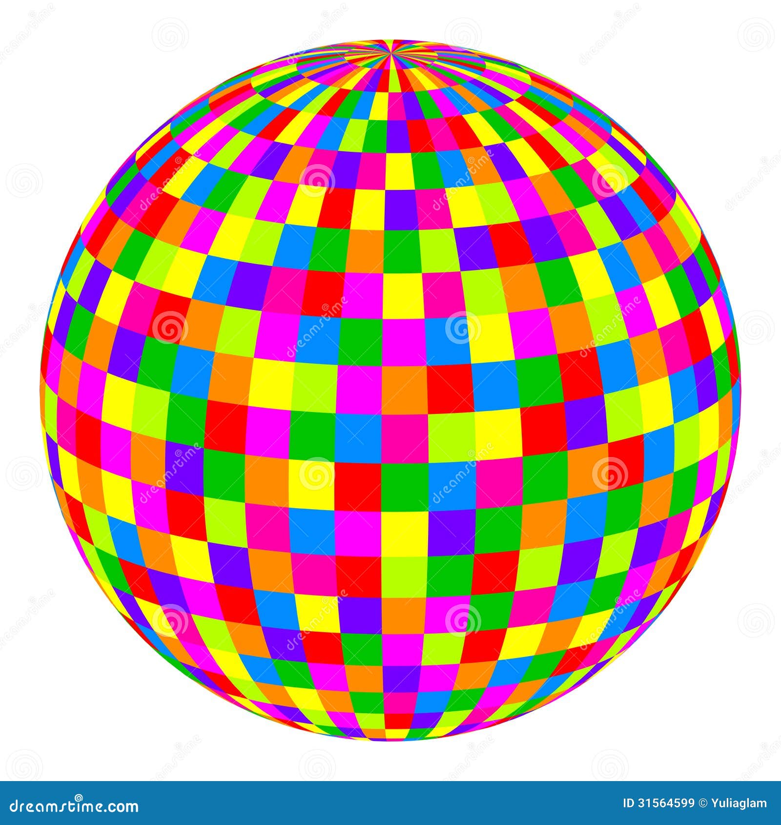 Colorful ball stock vector. Illustration of decoration - 31564599