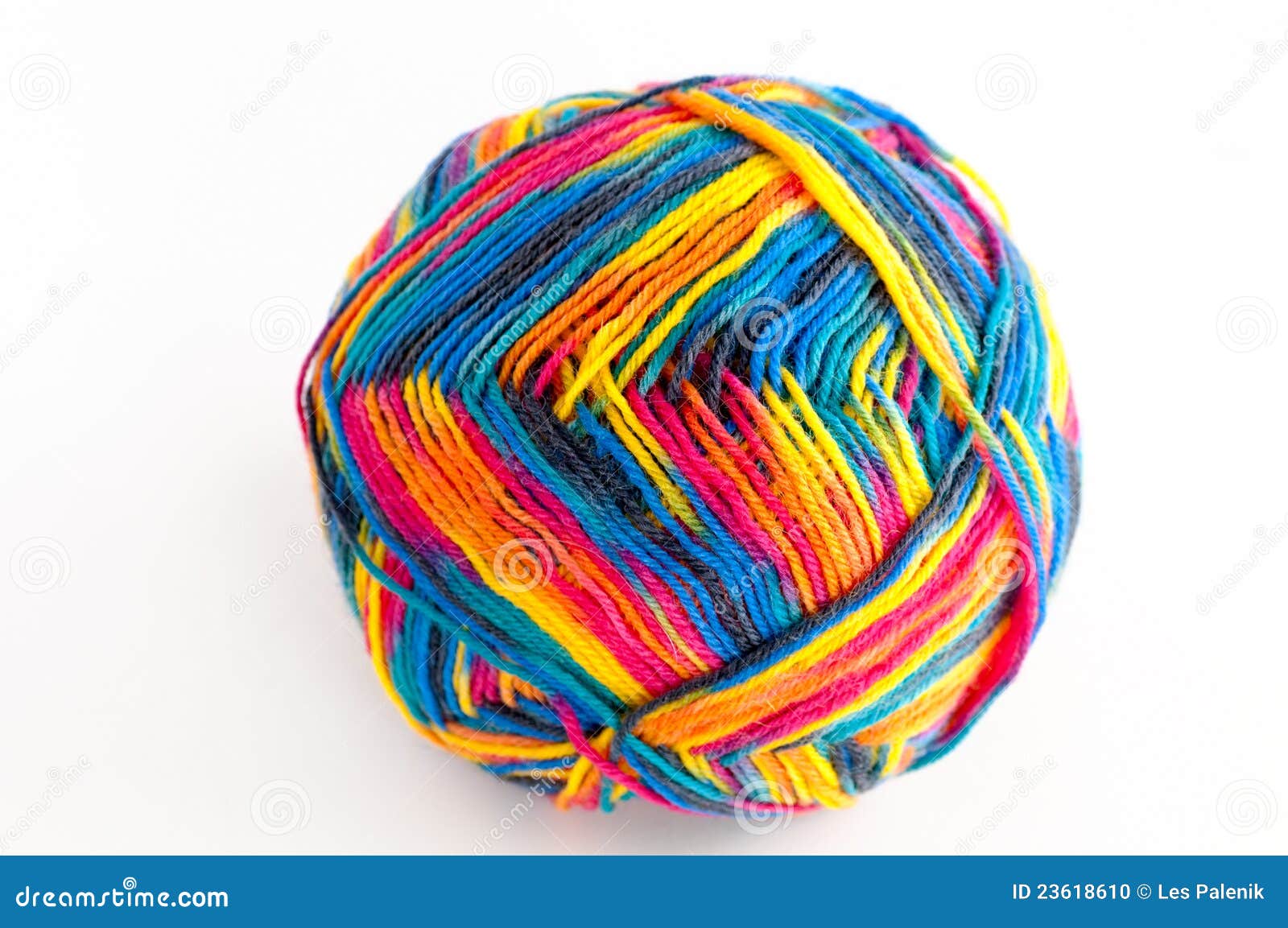 Colorful ball of wool stock photo. Image of ball, thread - 23618610
