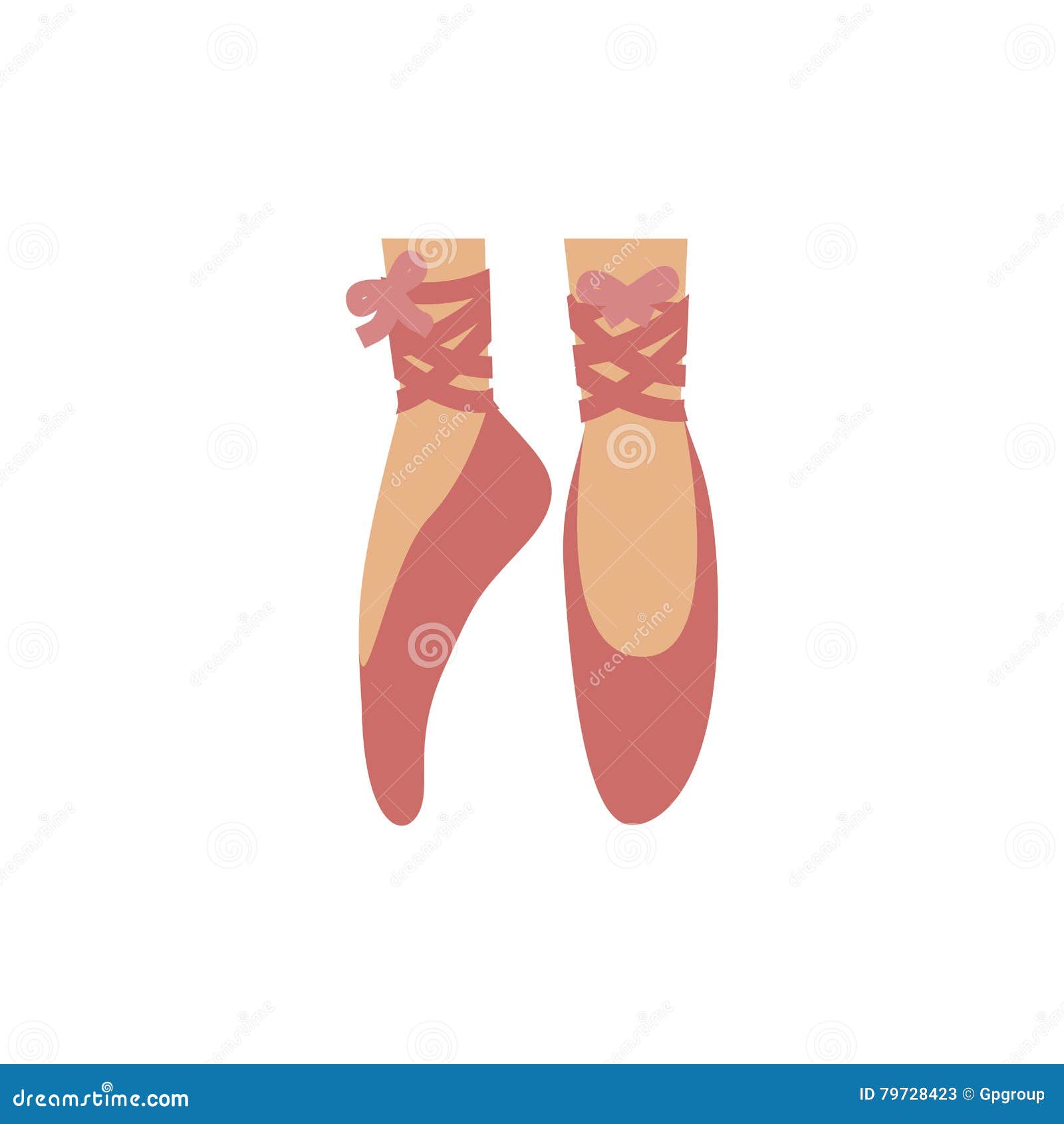Colorful with Ballet Dance Shoes Stock Vector - Illustration of person ...