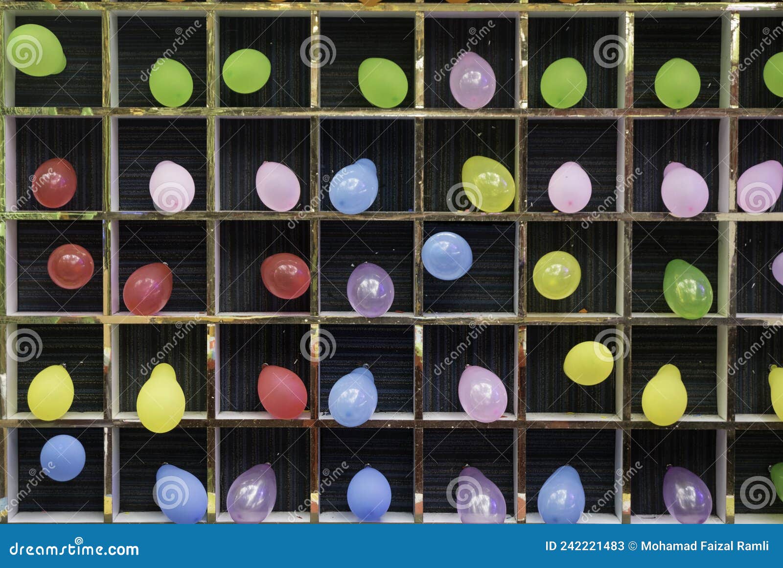 Colorful Balloon Game at a Local Fair Stock Image - Image of holiday ...