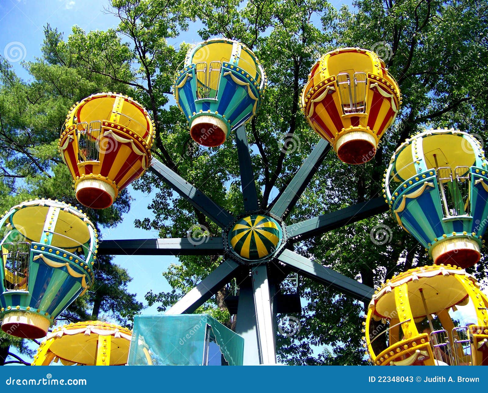 Colorful balloon ride stock image. Image of colors, entertainment ...