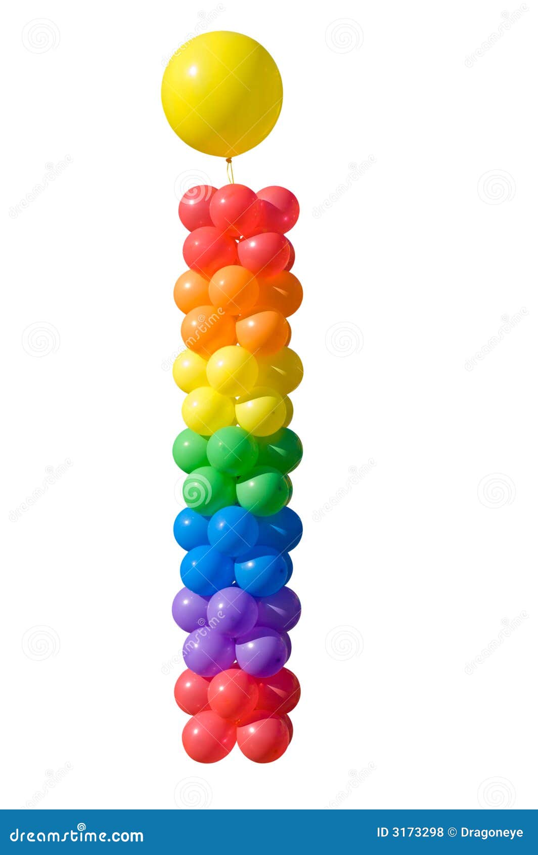 Colorful balloons stock photo. Image of colorful, multi - 3173298