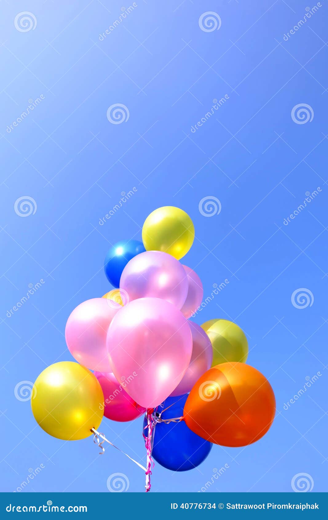 Colorful balloons stock photo. Image of people, color - 40776734