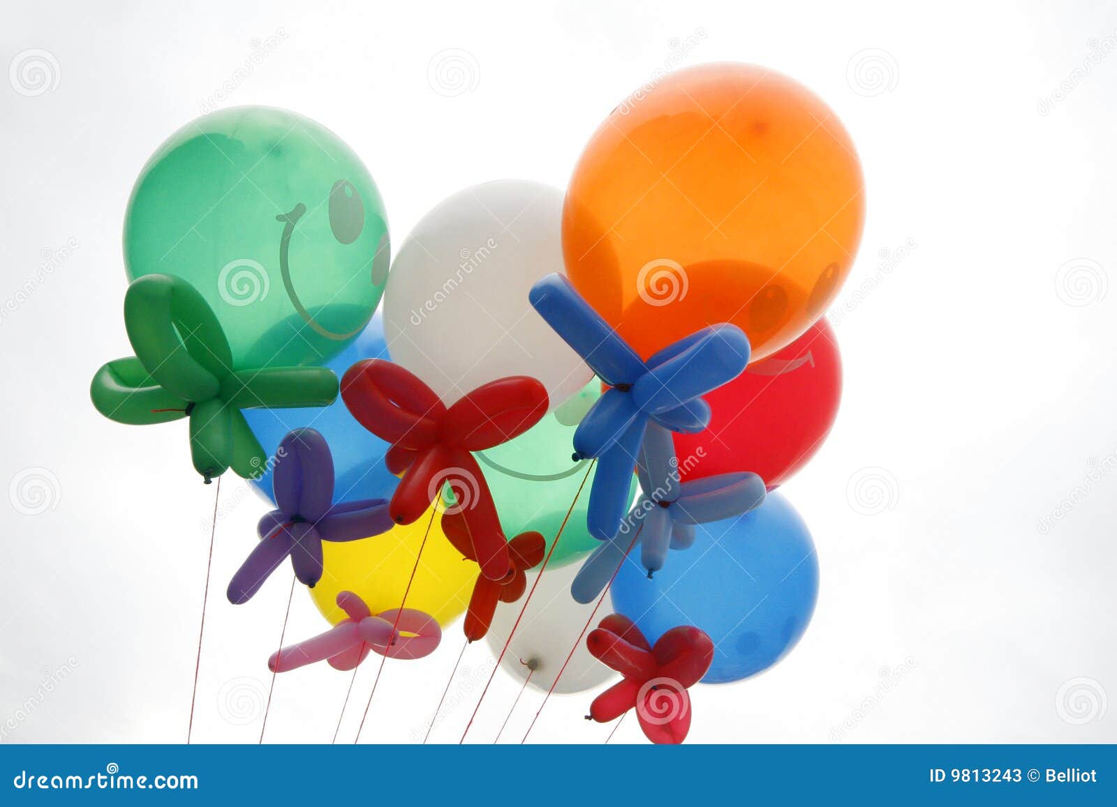 Colorful Balloons stock image. Image of cyan, colorful - 9813243