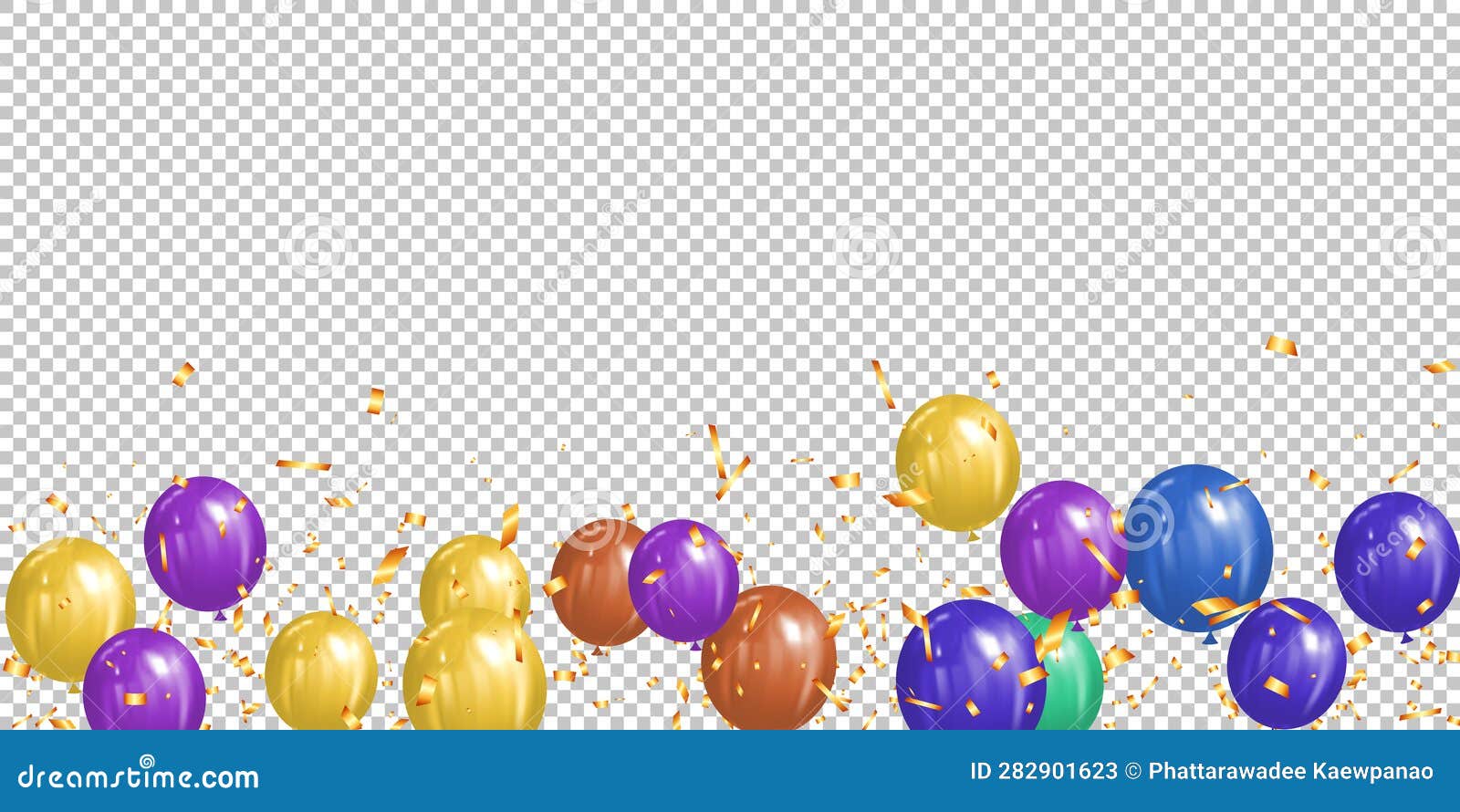 Colorful Balloons Background with Space for Text. Vector Illustration ...
