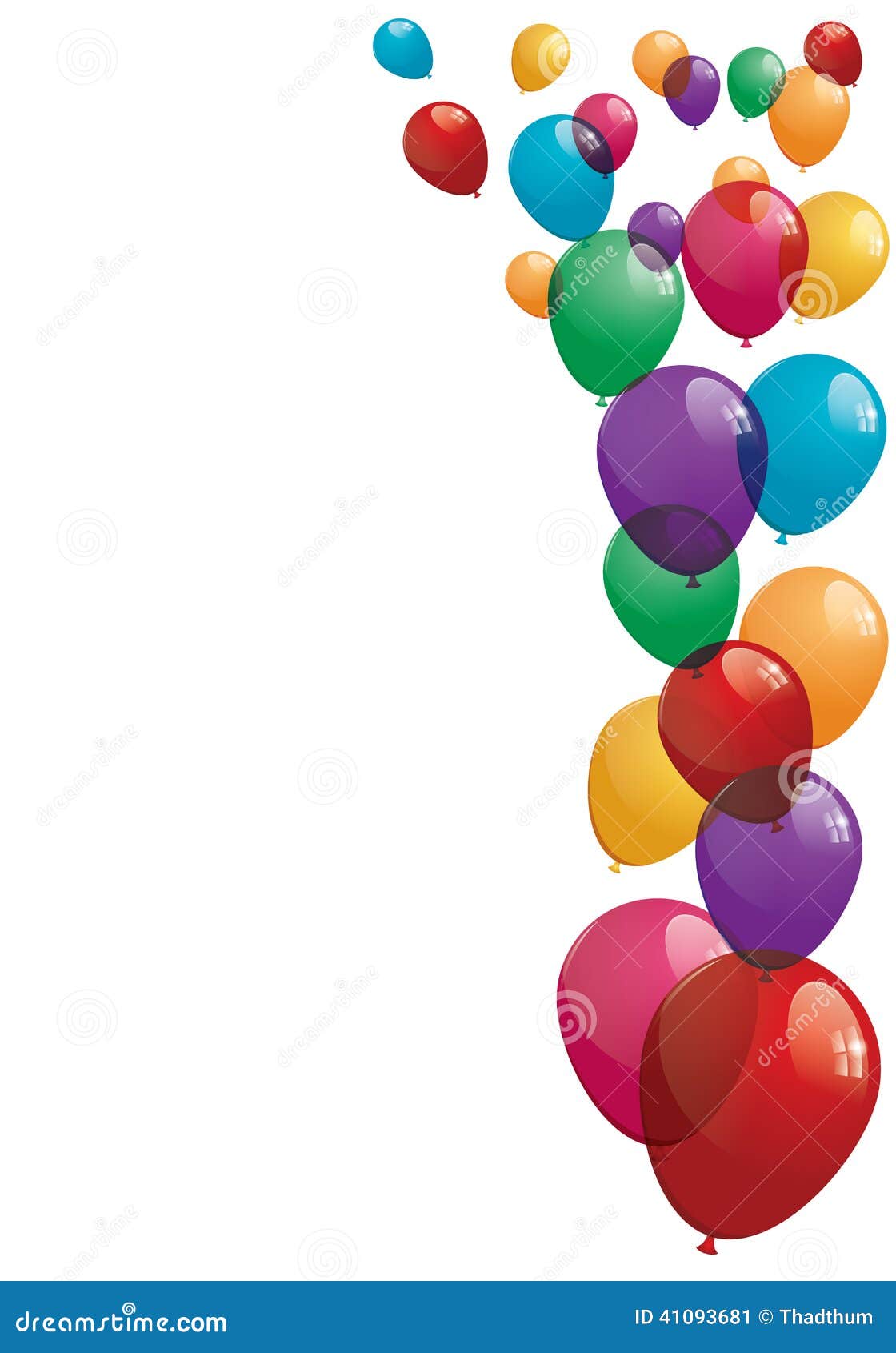 Colorful Balloons Banner - Illustration Stock Illustration ...