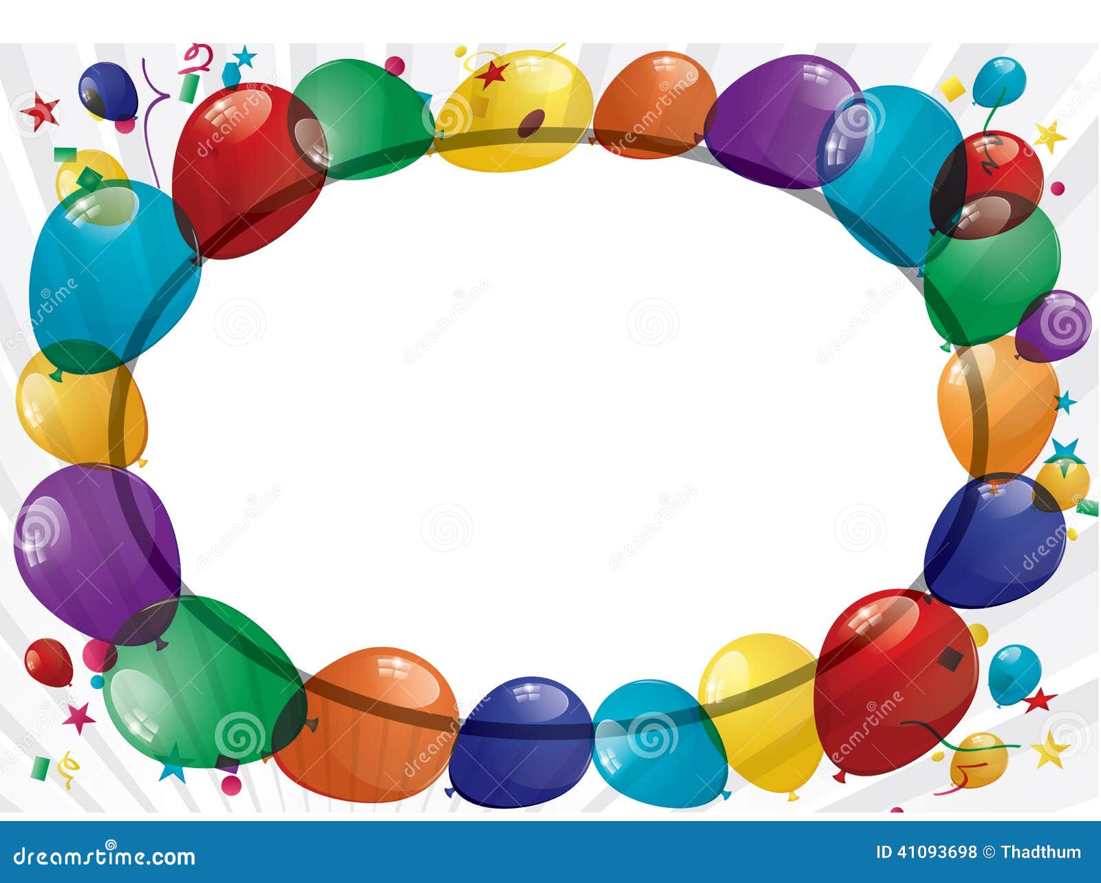 Colorful Balloons Banner - Illustration Stock Illustration ...