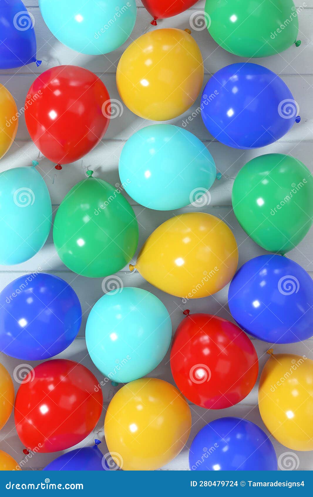Colorful Balloons Fun Party Background Stock Photo - Image of event ...