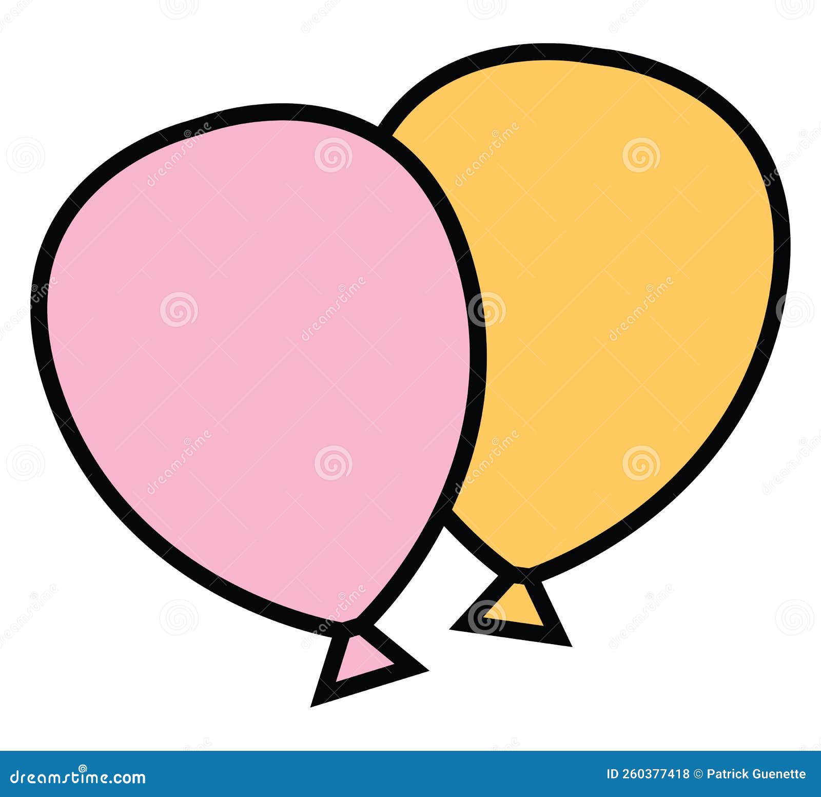 Colorful balloons, icon stock vector. Illustration of abstract - 260377418