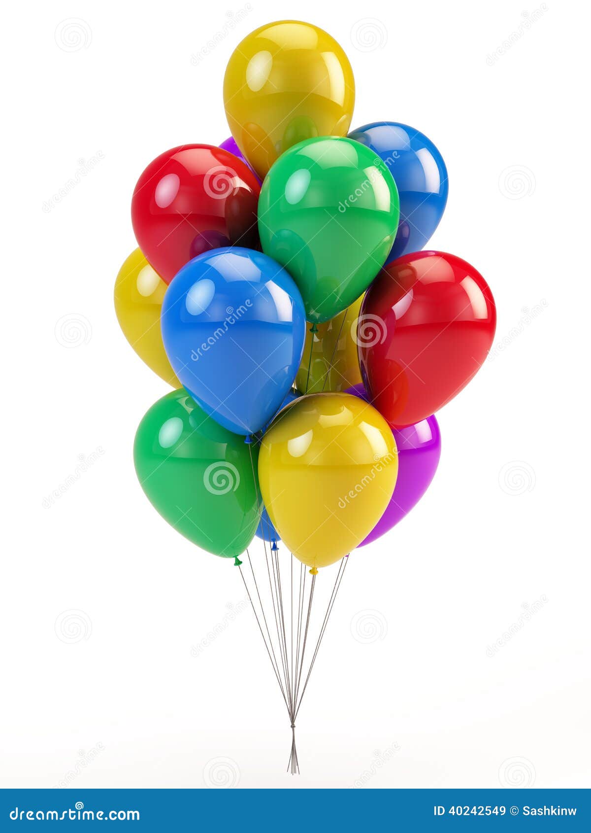 Colorful balloons stock illustration. Illustration of celebration ...