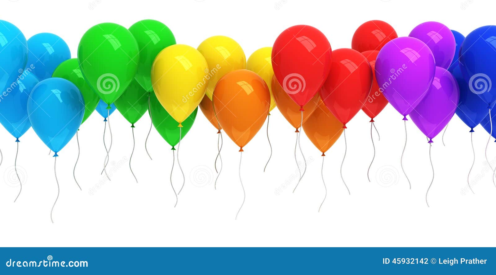 Colorful balloons stock illustration. Illustration of bunch - 45932142