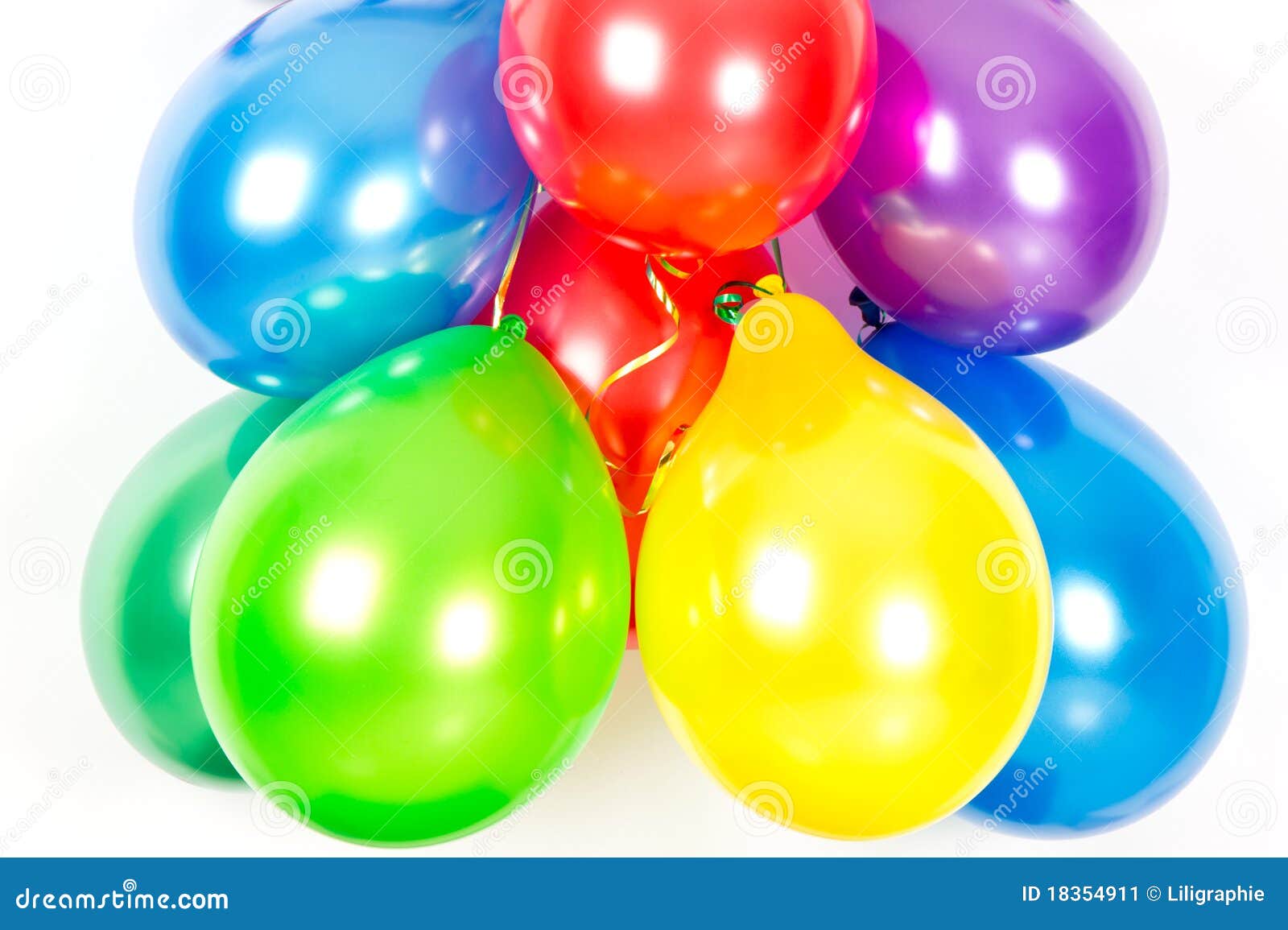 Colorful Balloons. Party Decoration Stock Image - Image of balloon ...