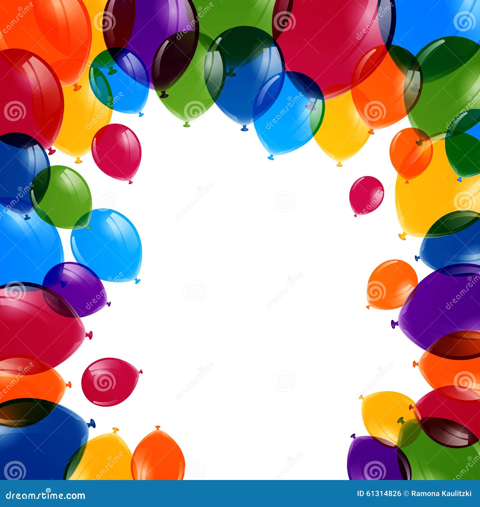 Colorful Balloons stock illustration. Illustration of creative - 61314826