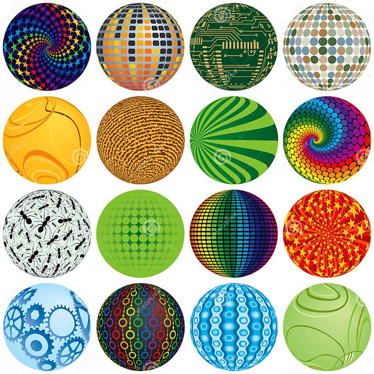 Colorful Balls stock vector. Illustration of ball, celebration - 3800832