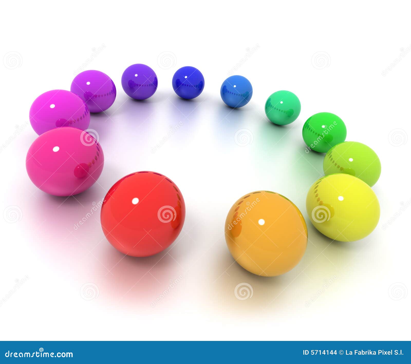 Colorful balls circle stock illustration. Illustration of snooker - 5714144