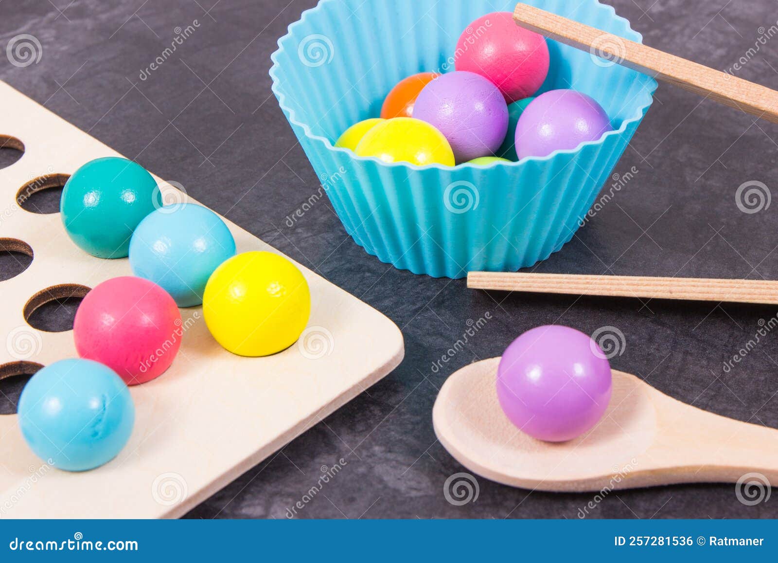 Colorful Balls Using for Playing and Development of Kids Motor Skills ...