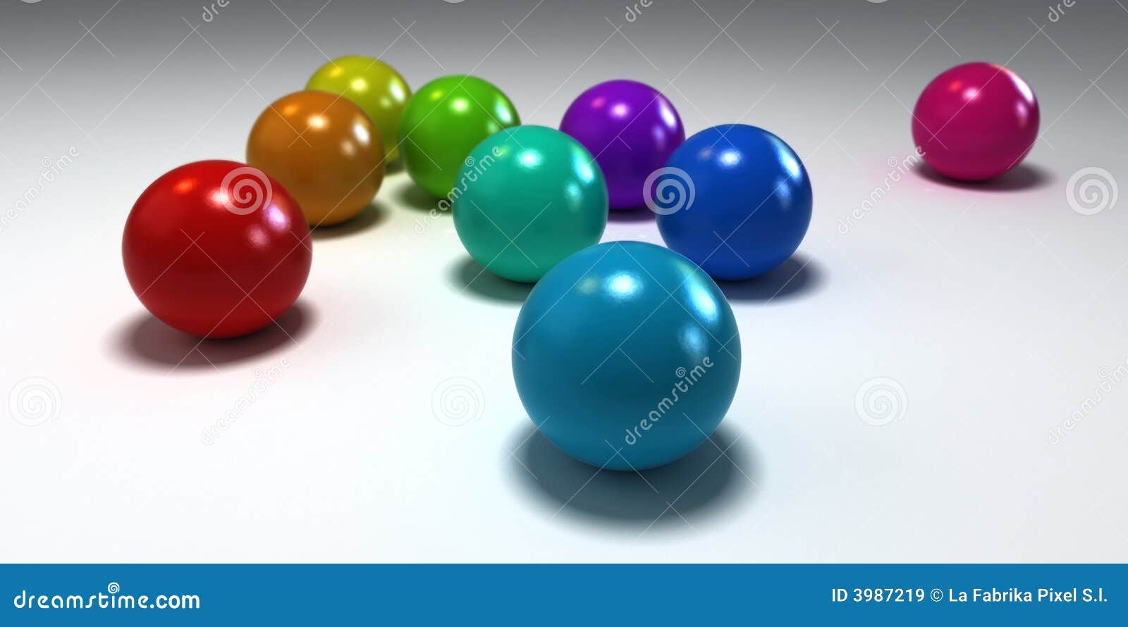 Colorful Balls on White Background Stock Illustration - Illustration of ...