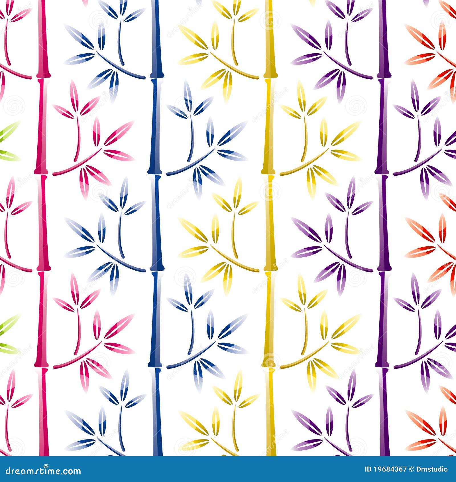Colorful bamboo background stock vector. Illustration of flora - 19684367