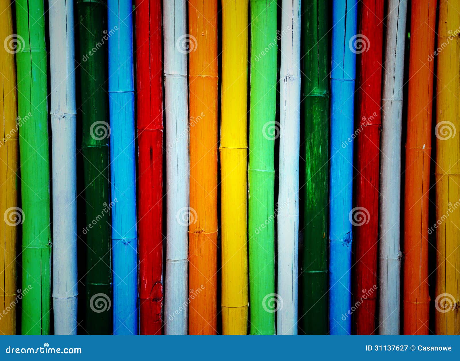 Colorful Of Bamboo Wall Texture Stock Photography | CartoonDealer.com ...