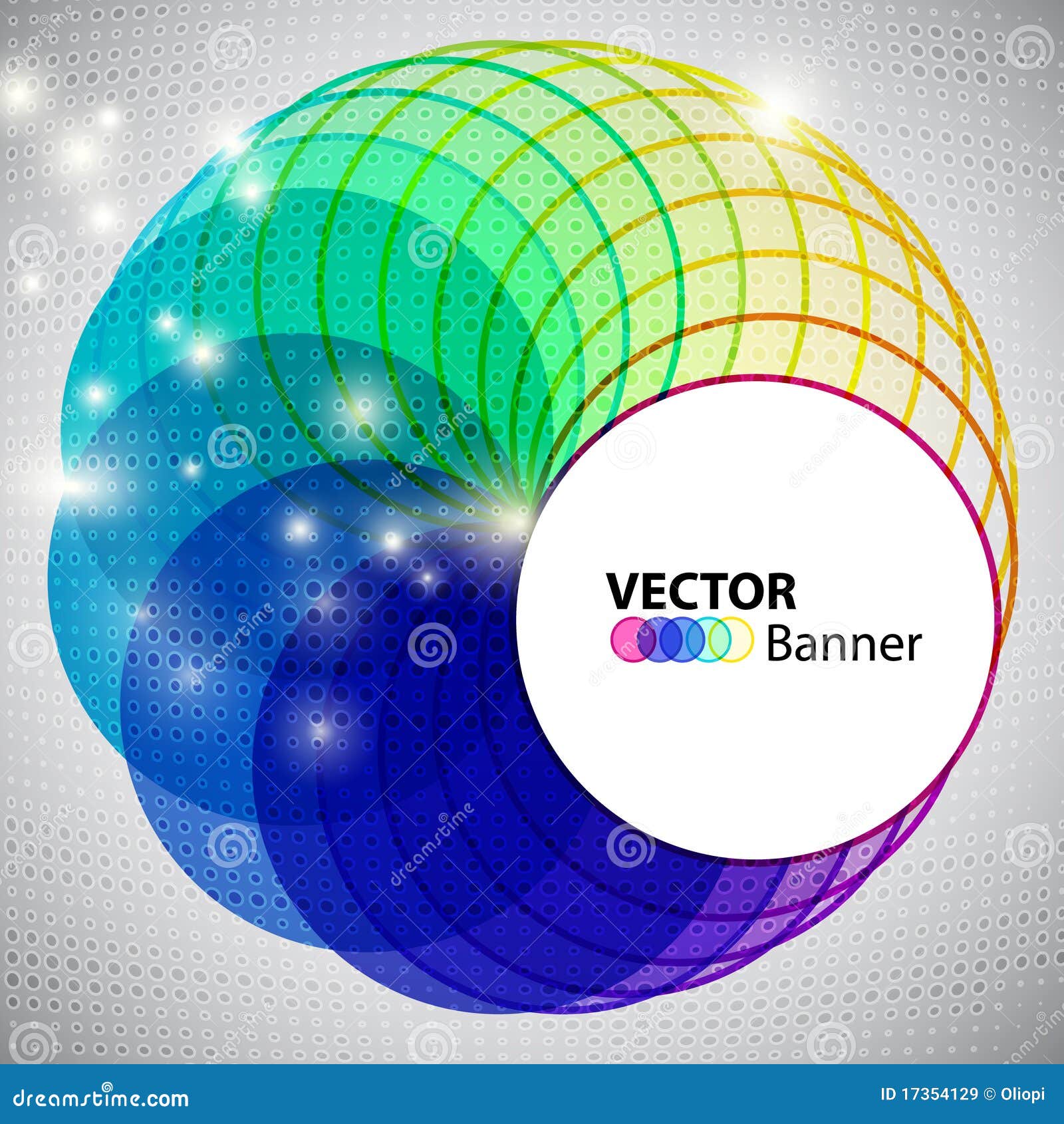 Colorful banner stock illustration. Illustration of design - 17354129
