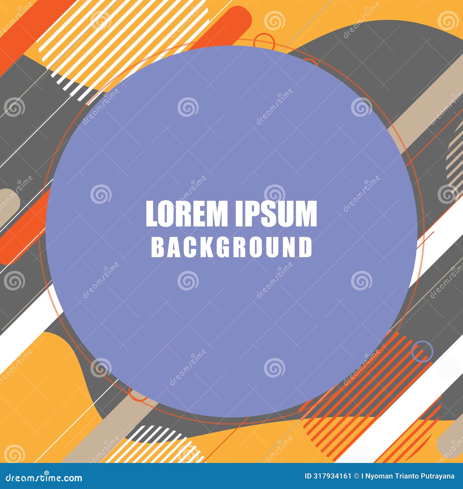 Colorful Banner Background with Abstract Memphis Shape Stock Vector ...