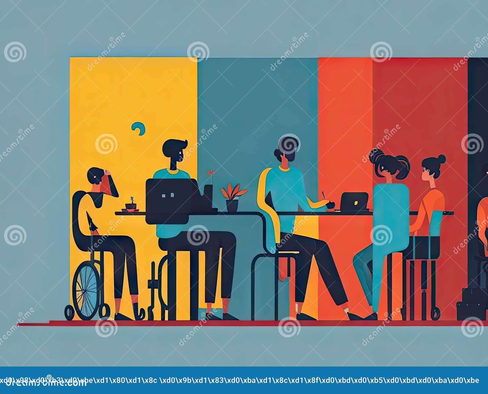 Colorful Banner of Disability and Inclusion. Ai Generative Stock ...