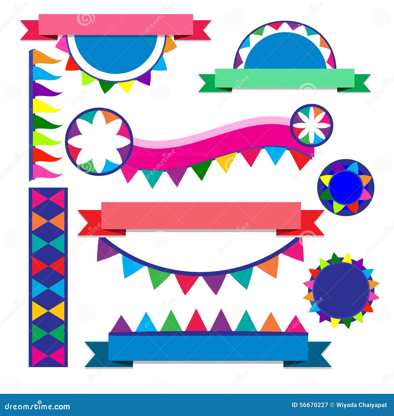 Colorful Banner for Party - Illustration Stock Vector - Illustration of ...
