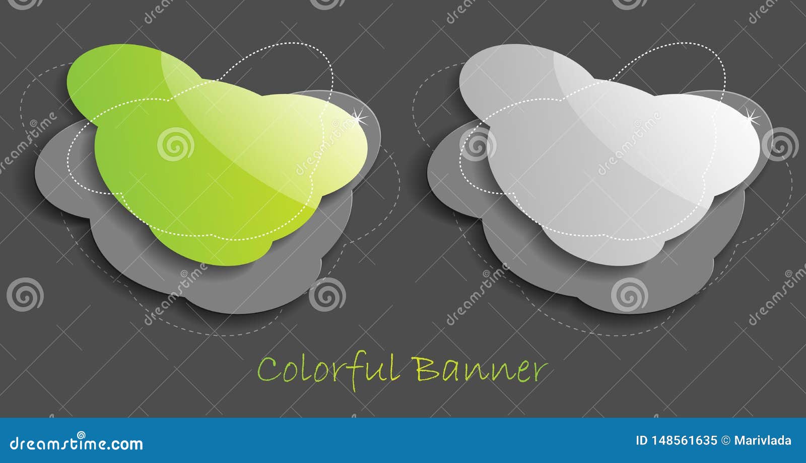 Colorful Banner with Stripes Stock Vector - Illustration of backdrop ...