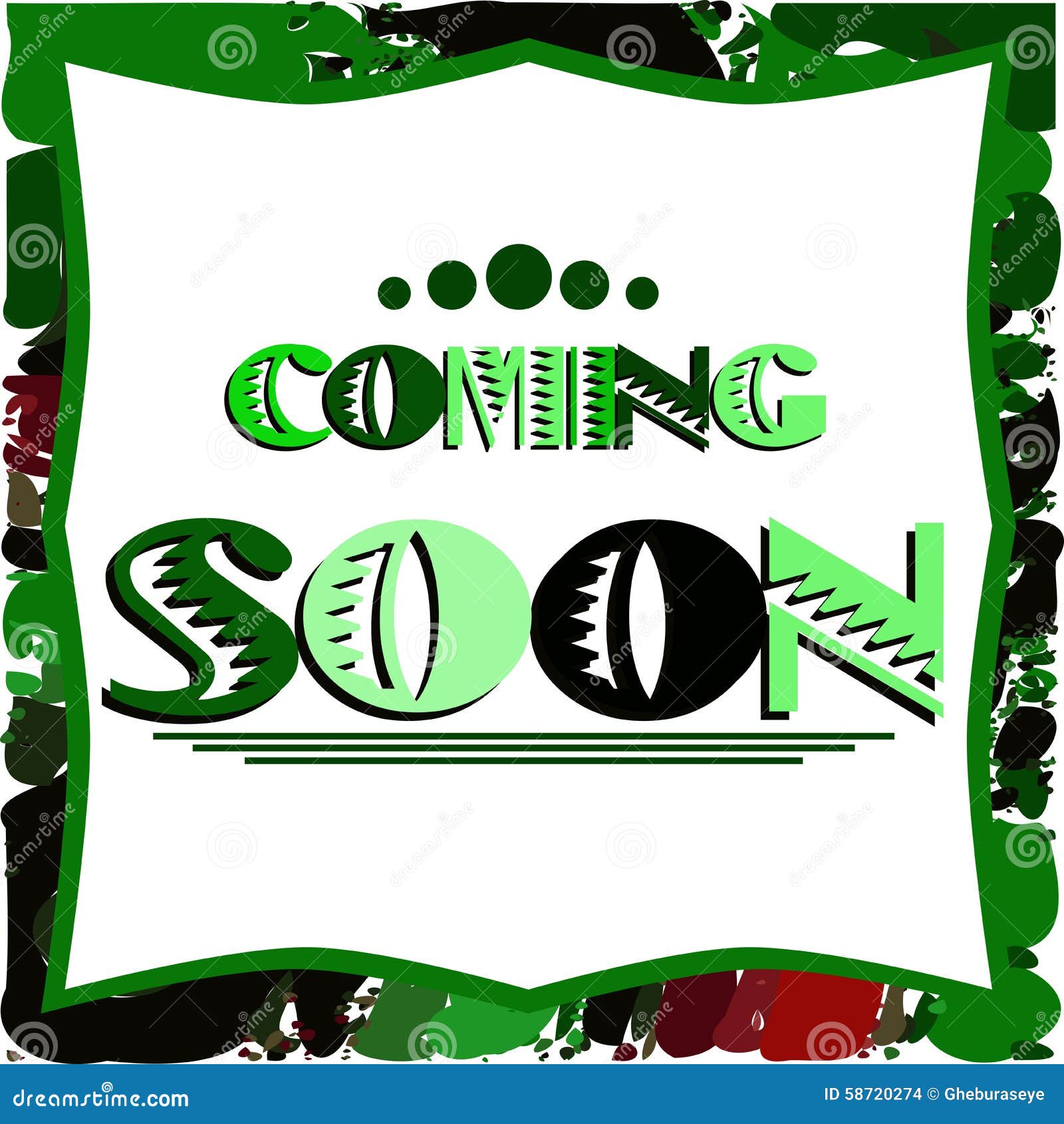 Colorful Banner with Words Coming Soon Stock Vector - Illustration of ...
