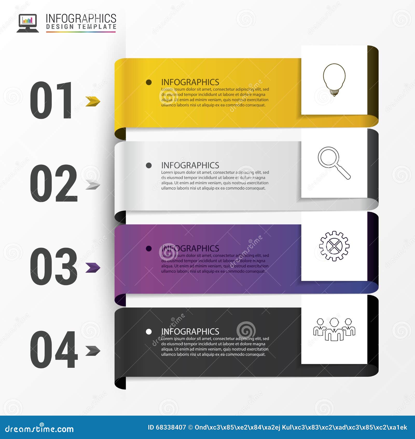 Colorful Banners. Infographic Design Template Stock Vector ...