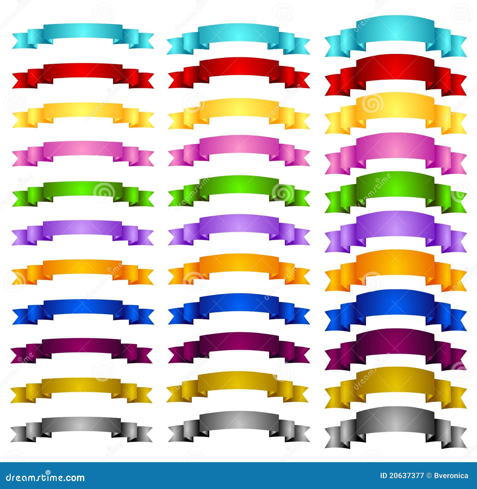 Colorful banners ribbons stock vector. Illustration of banners - 20637377