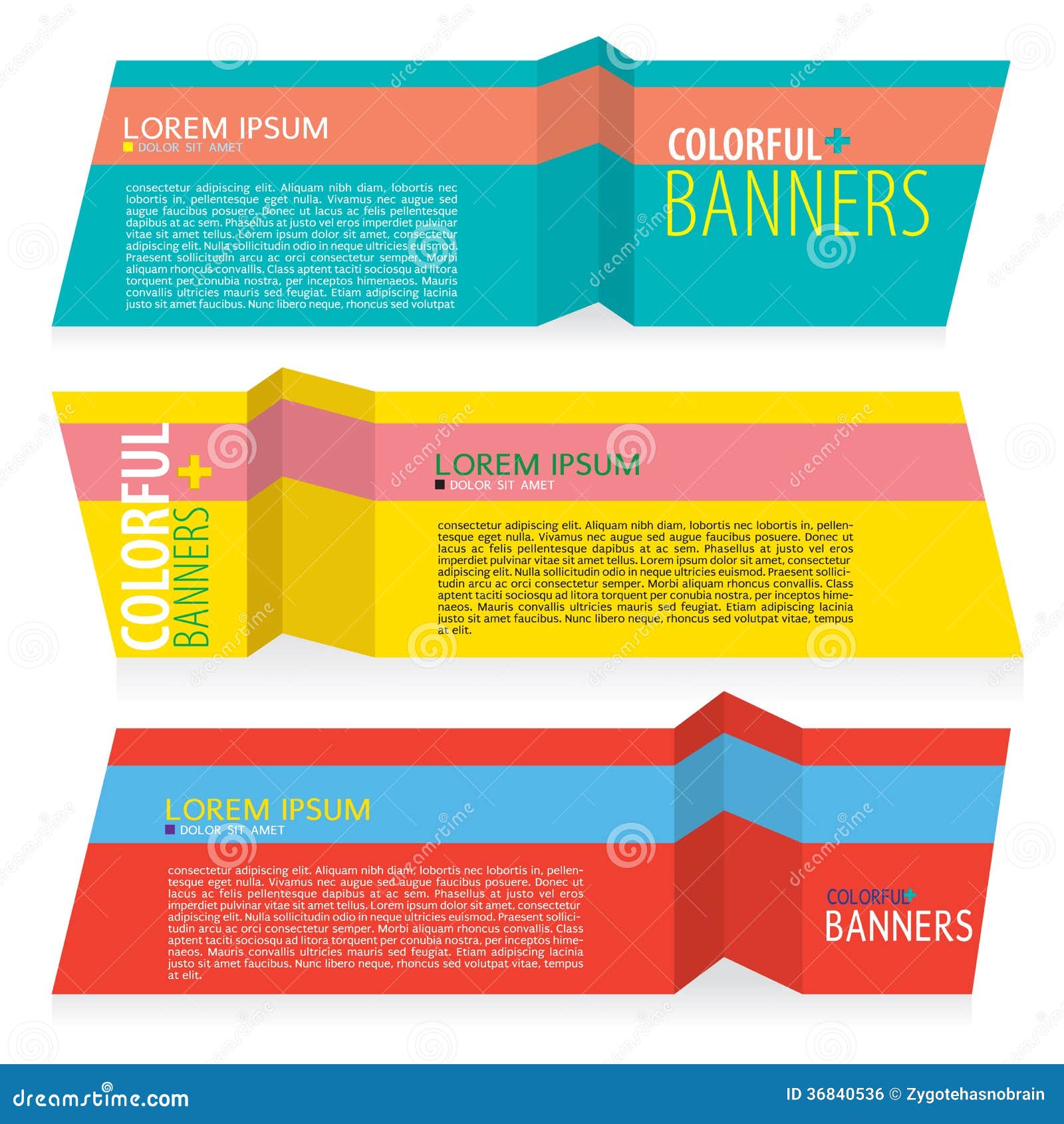 Colorful Banners. stock vector. Illustration of colorful - 36840536