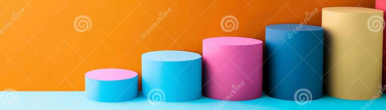 Colorful Bar Chart with Red and Blue Bars for Data Visualization a ...